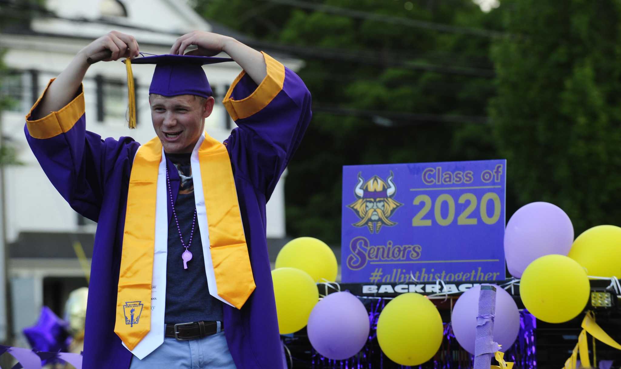 In Photos: Westhill Seniors car parade celebrates graduation
