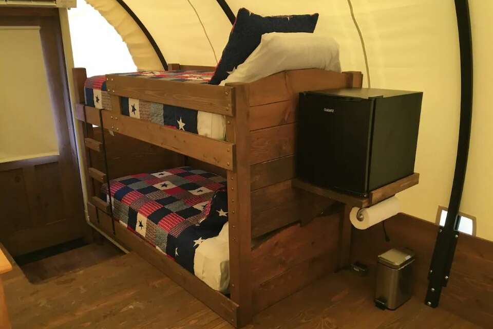 Get off the grid to the most unique covered wagon campground in Texas