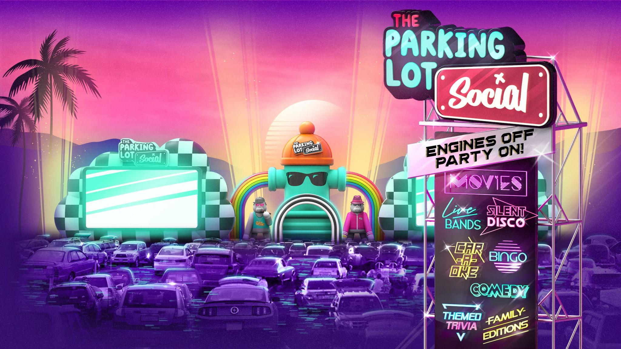 Parking Lot Social brings five nights of drive-in fun to Houston this week