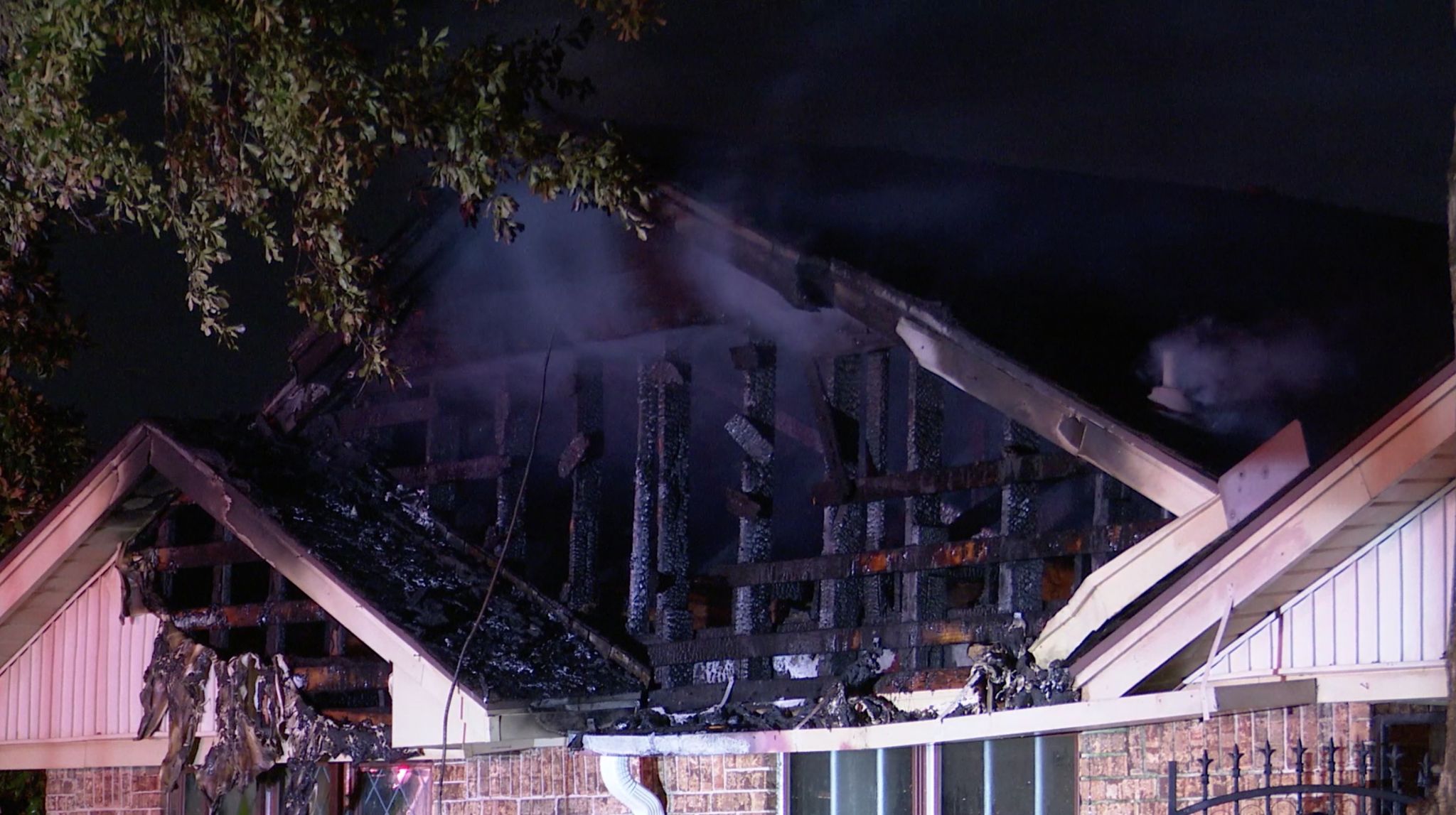 Houston firefighters injured in partial collapse during house fire