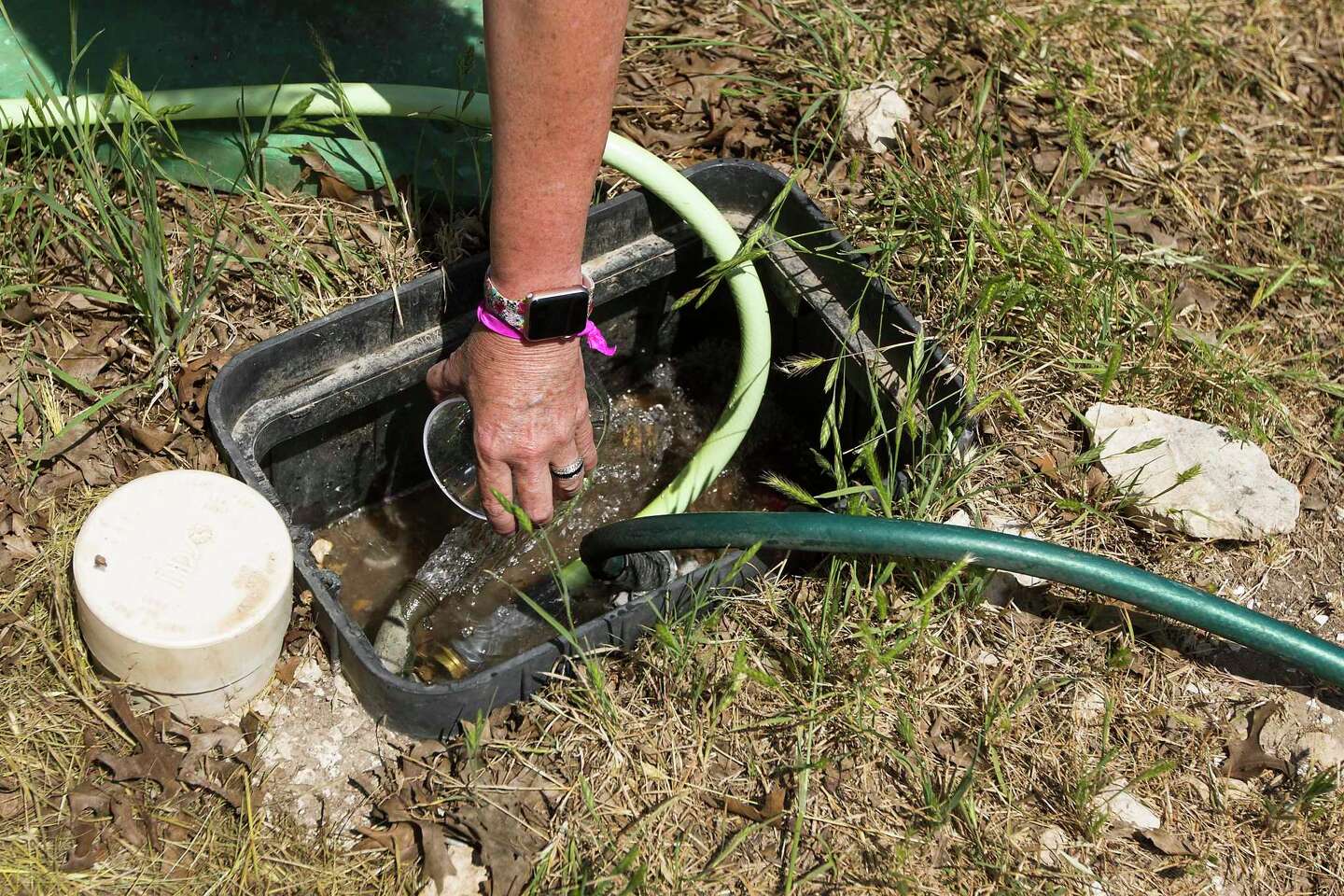 A public water system in Houston shows contaminated groundwater