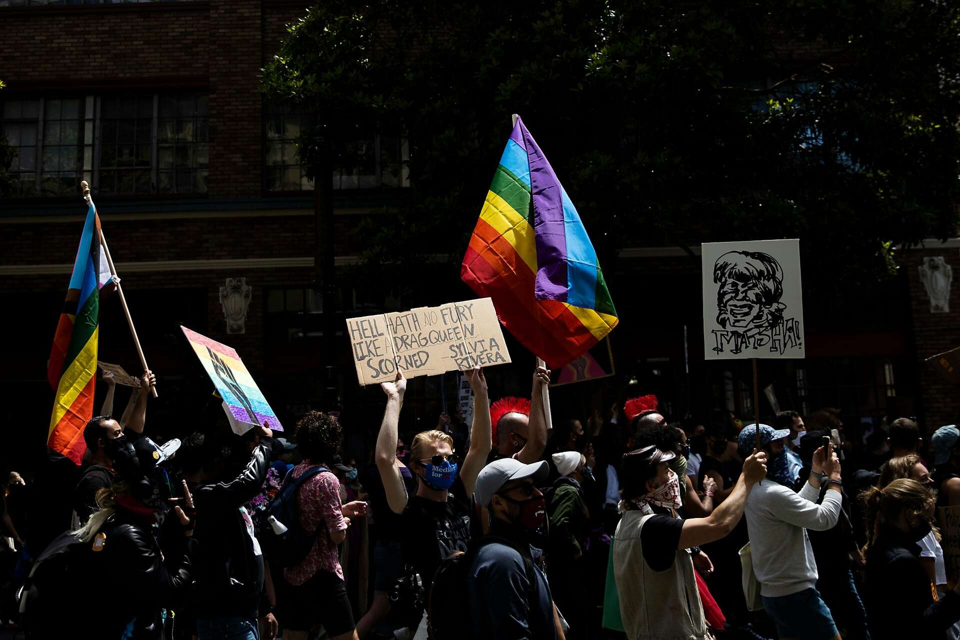 George Floyd protests merge with Pride on 50th anniversary San ...