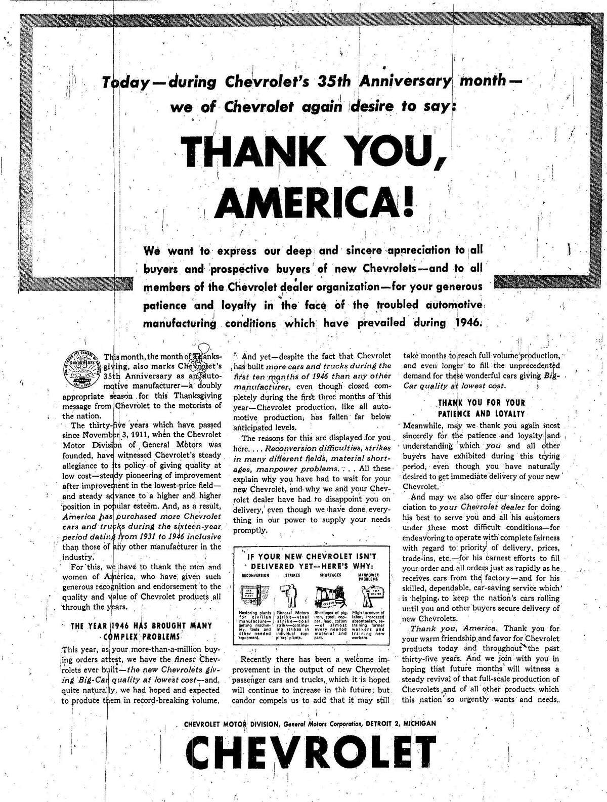 The ‘new normal’ — in 1942: A look back at wartime ads in The Chronicle