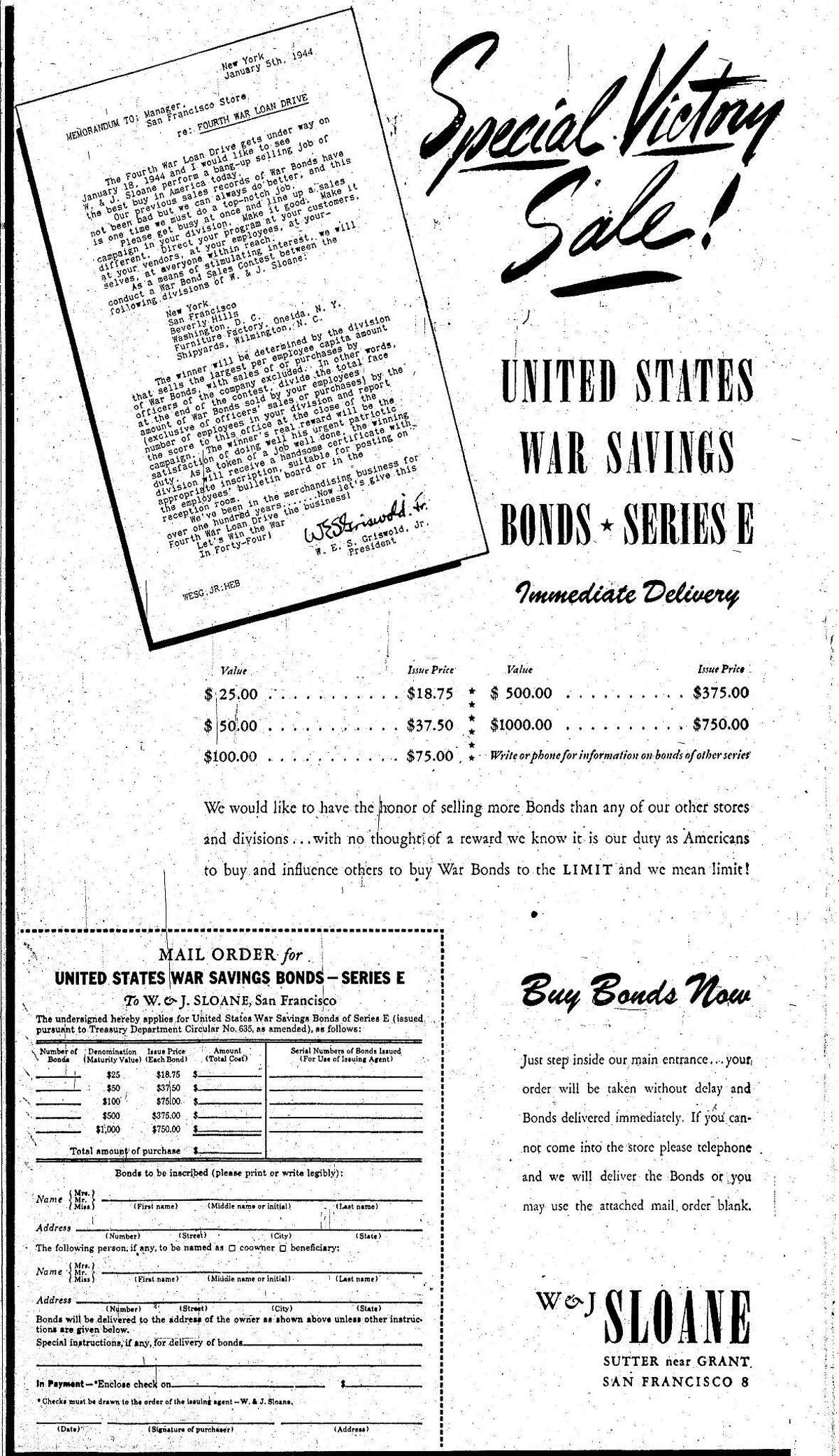 The ‘new normal’ — in 1942: A look back at wartime ads in The Chronicle