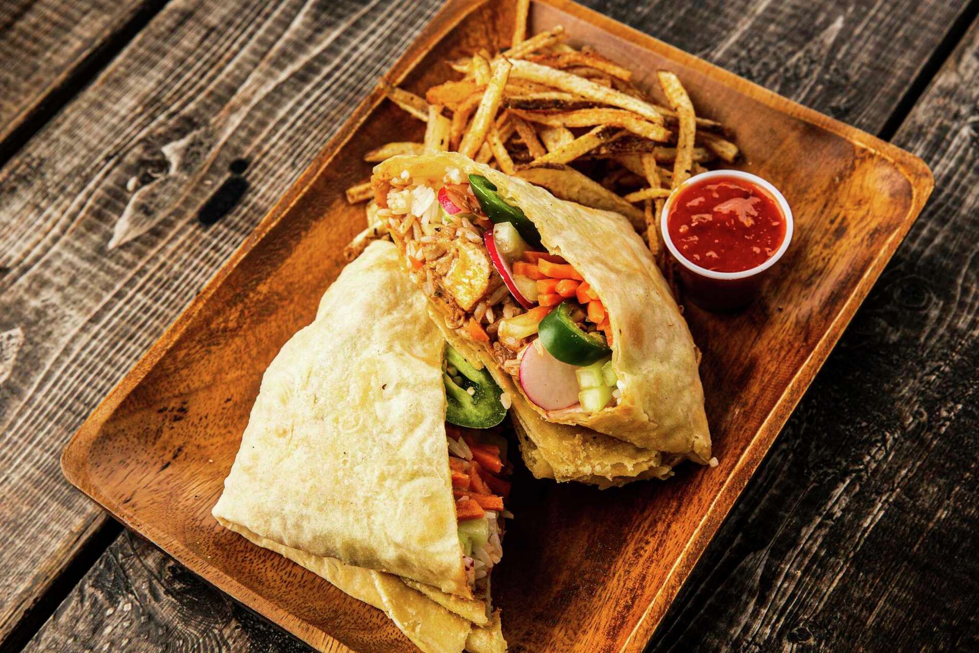 New Pearl food hall Caribbean restaurant Mi Roti from San Antonio’s ...