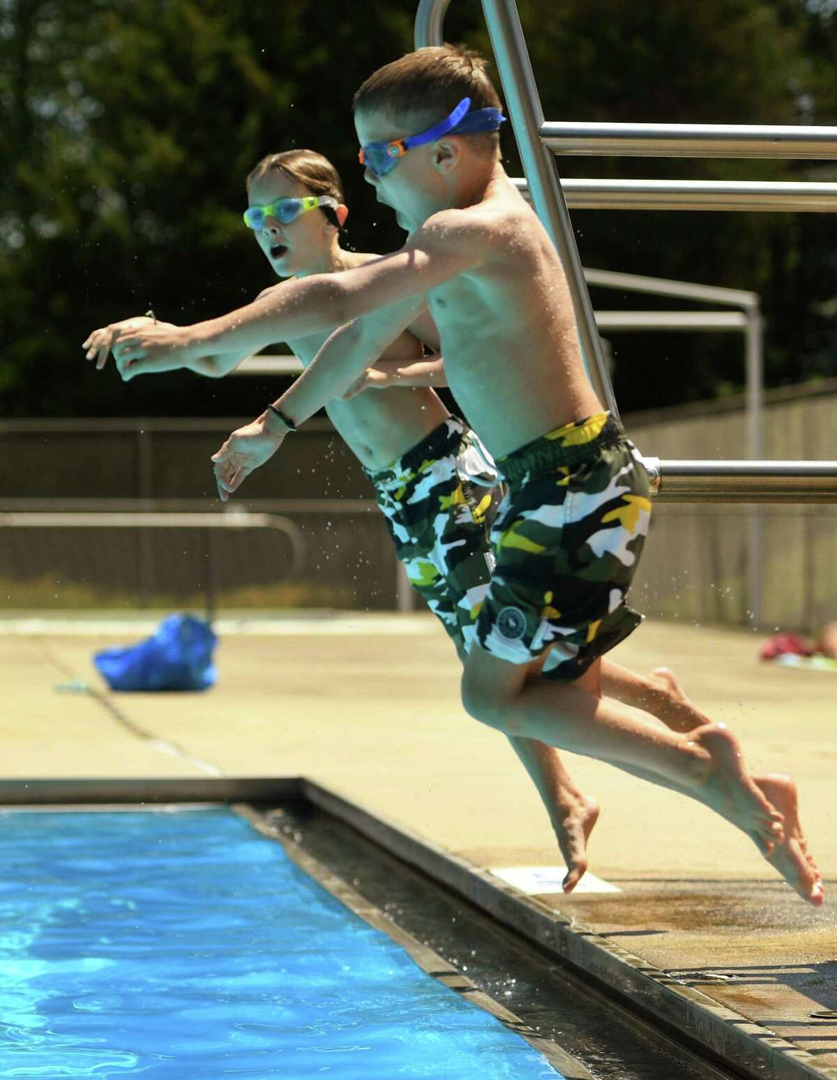 Photos: Community pools reopen in Trumbull and Monroe, Shelton still closed
