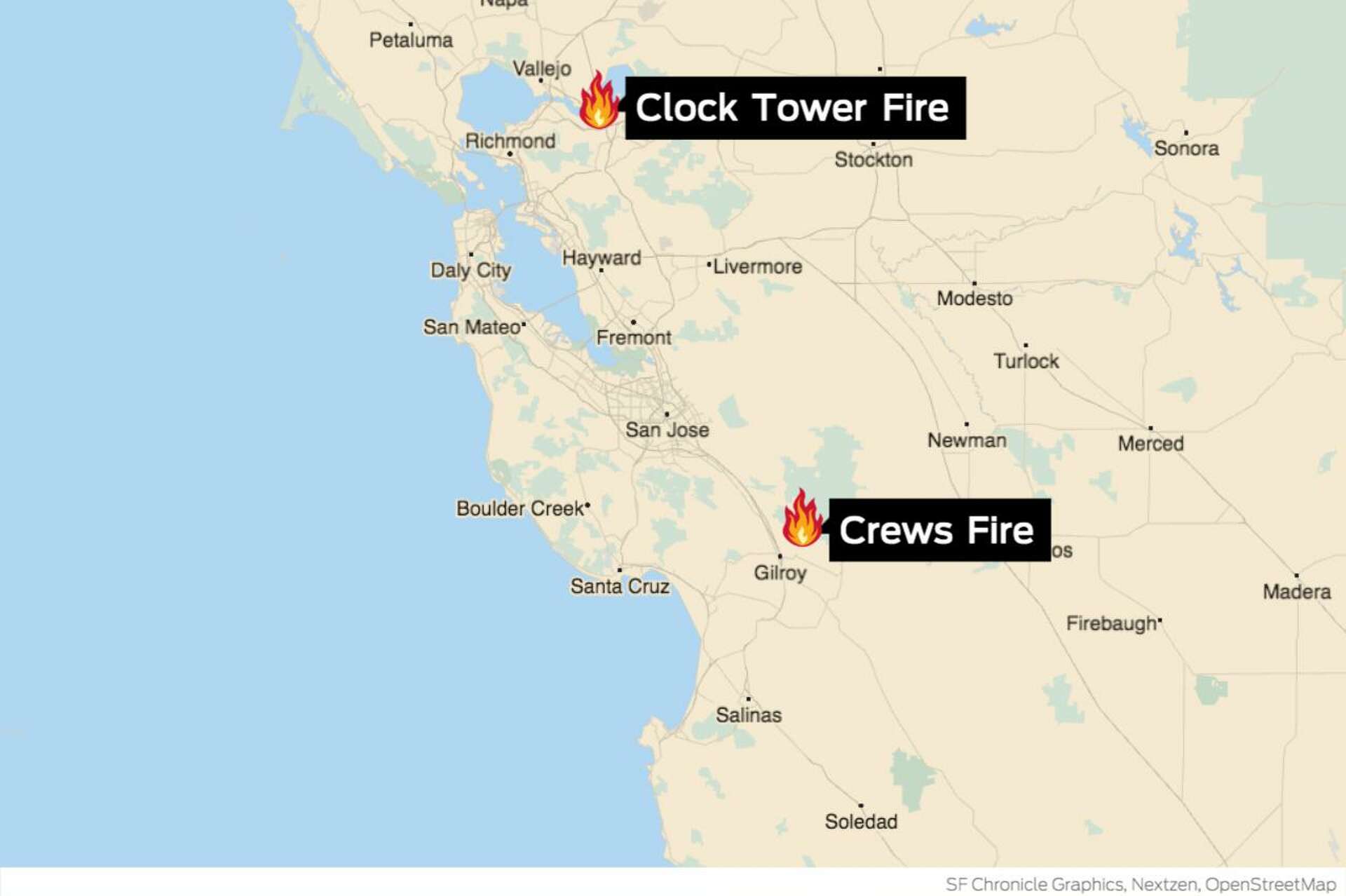 Fire on I-680 shuts lanes in Benicia; crews battle 2,000-acre blaze ...