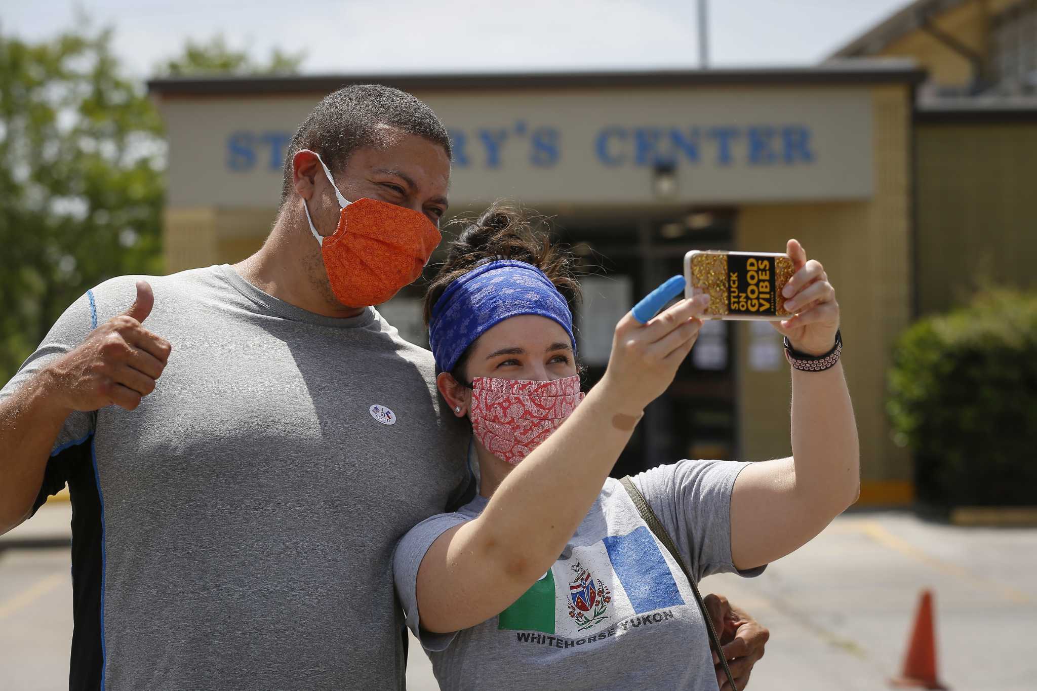 Houston voters brave COVID, head to the polls for runoff election