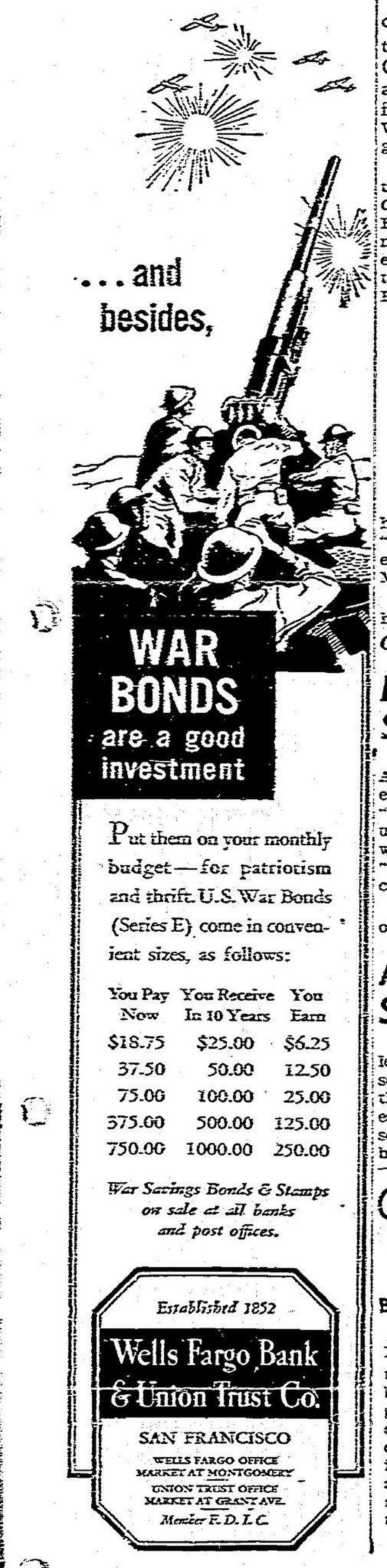 The ‘new normal’ — in 1942: A look back at wartime ads in The Chronicle