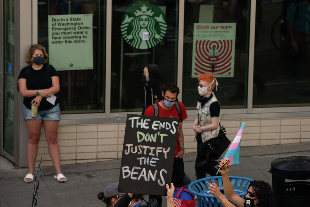 'The ends don't justify the beans': Employees call on Starbucks to ...