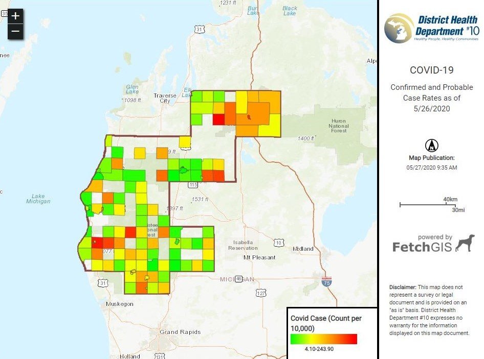 Coronavirus and Manistee County: COVID-19 heatmap shows mixed rates for ...