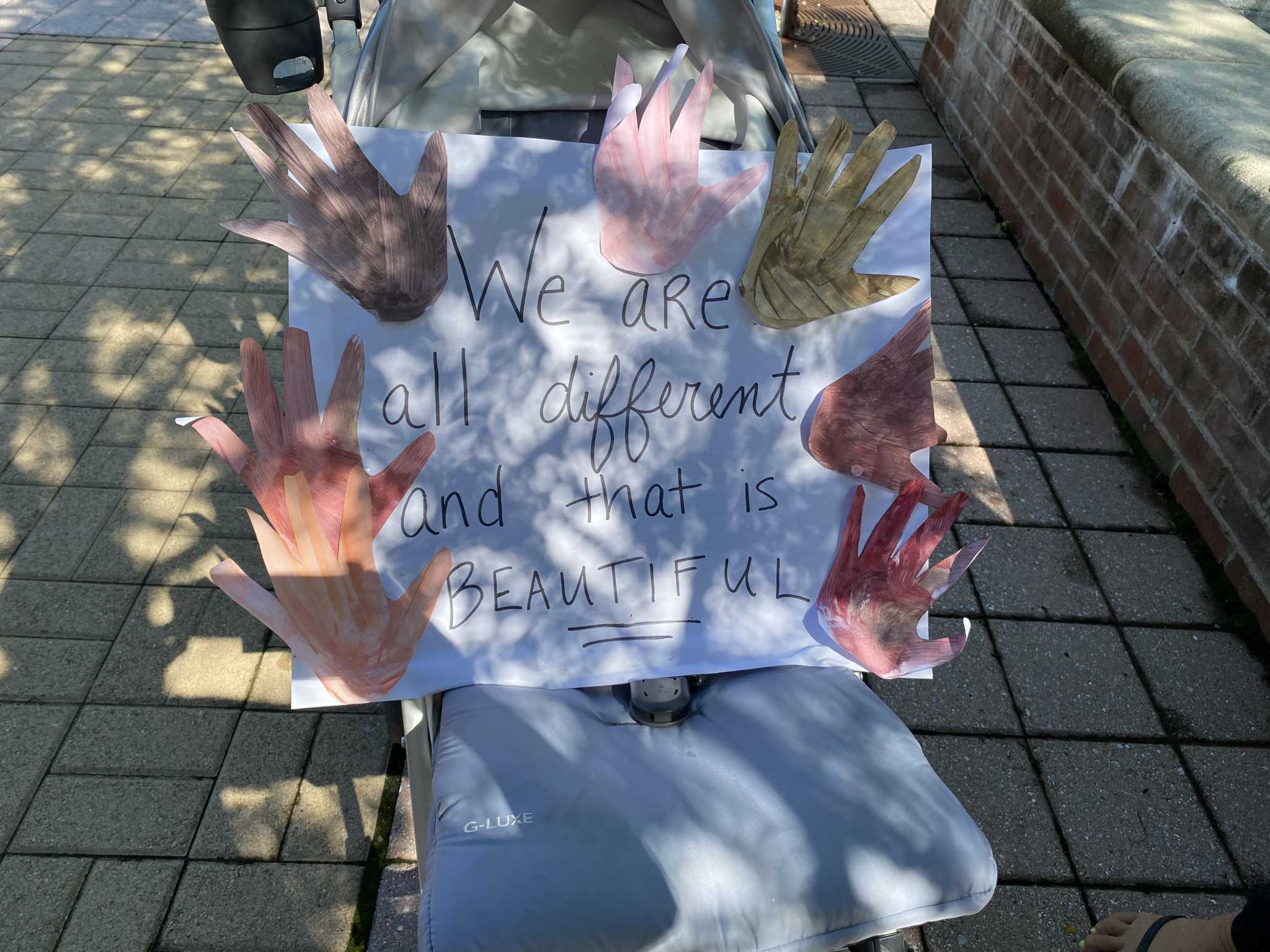 Children get a voice in Darien art walk for inclusivity
