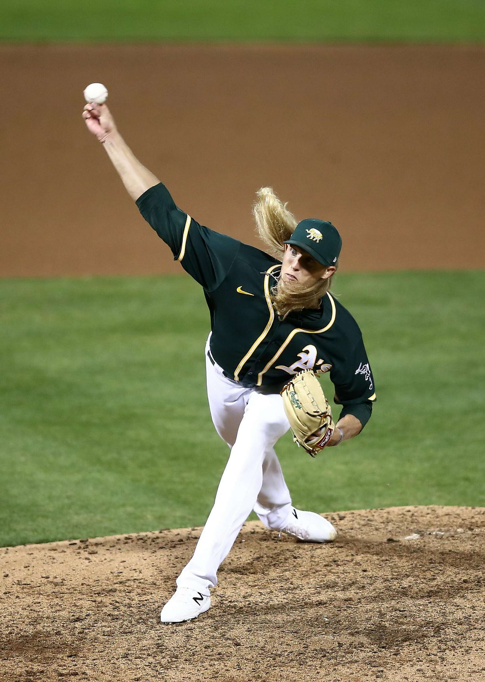 Converted catcher Jordan Weems ready to pitch in for A’s