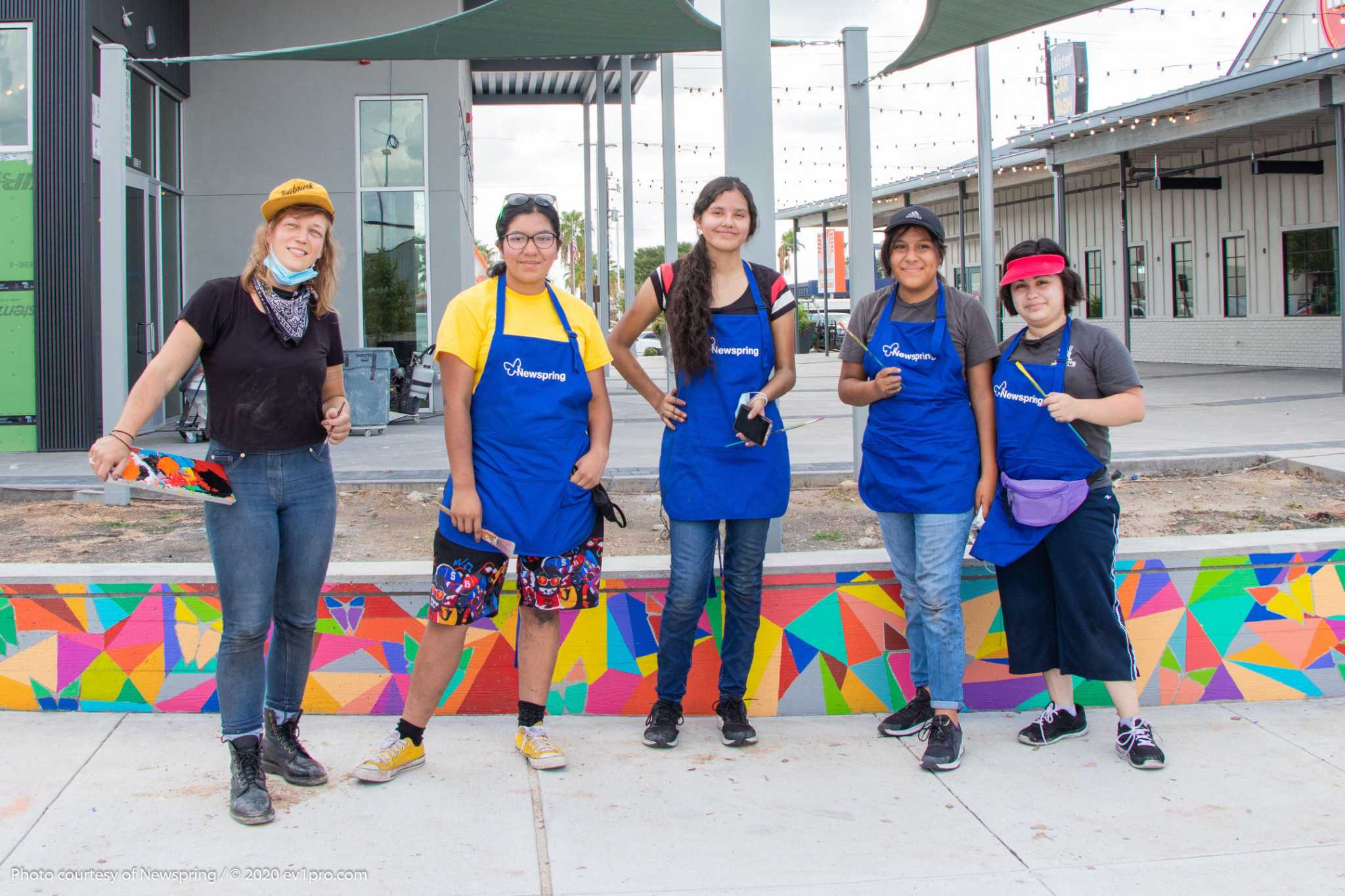 Newspring enlists Spring Branch ISD students and alums to paint mural ...