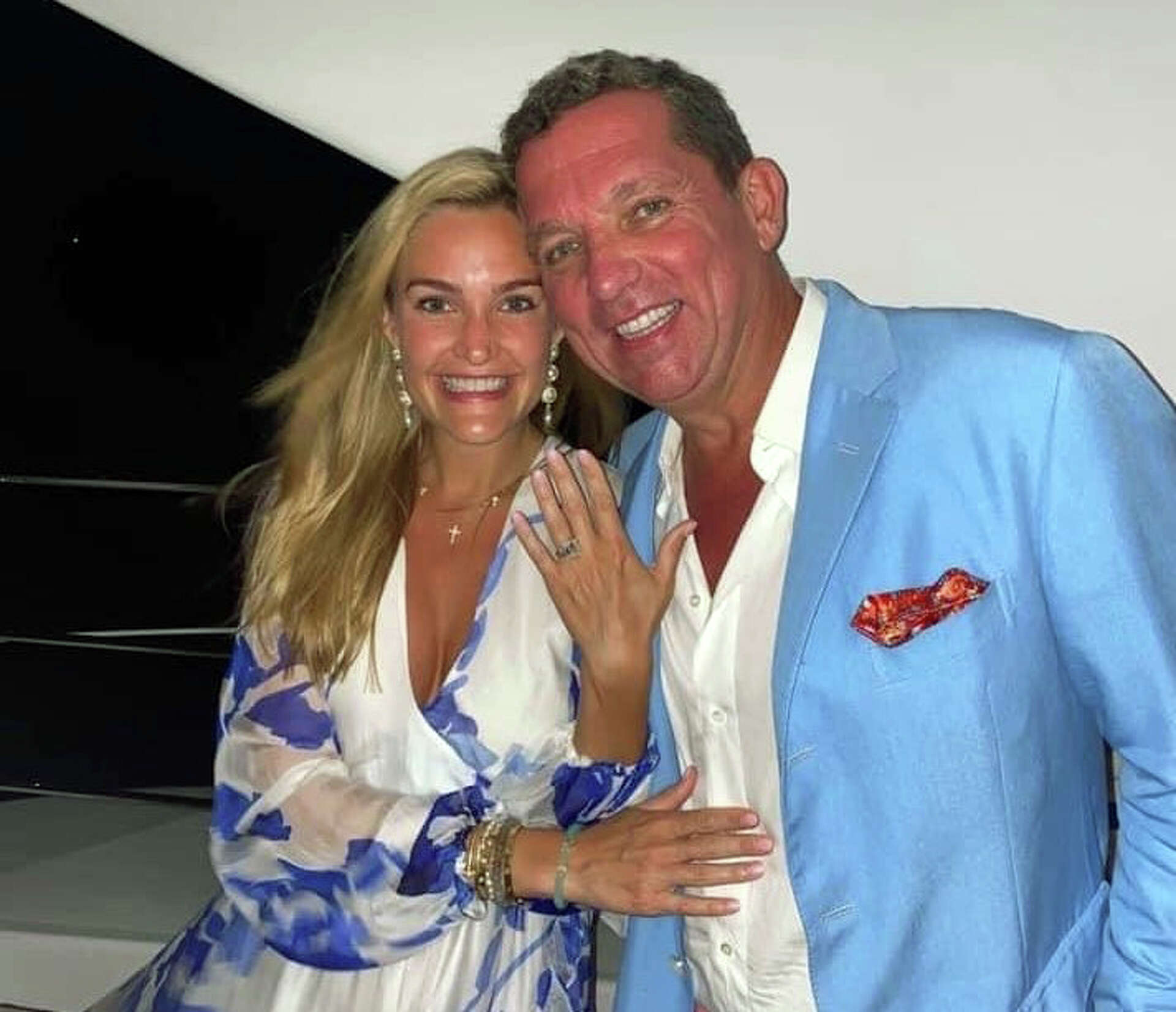 Tony Buzbee pops the question to Frances Moody on private yacht on her ...