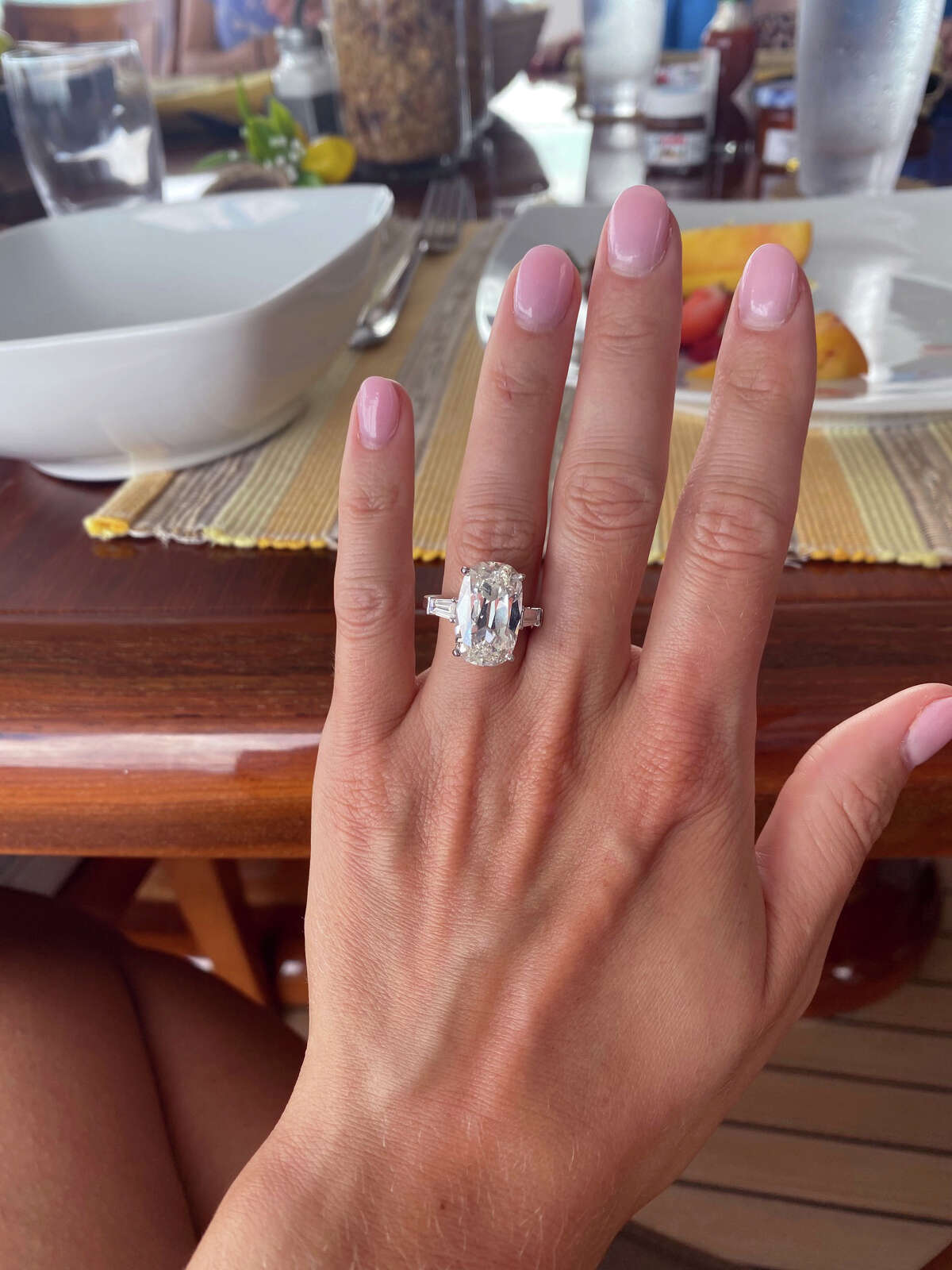 Tony Buzbee pops the question to Frances Moody on private yacht on her ...