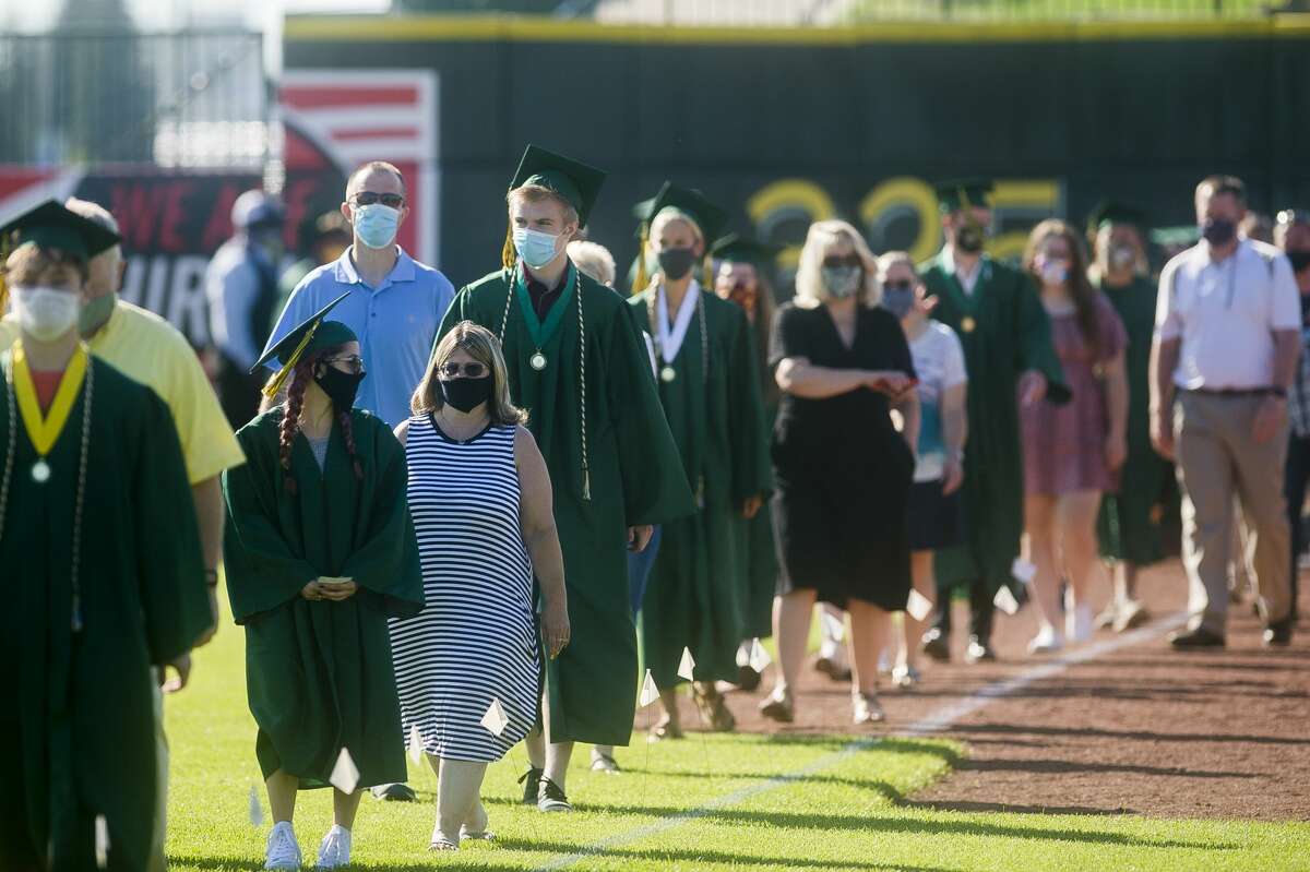 Photos: H. H. Dow High School Class of 2020 commencement at Dow Diamond