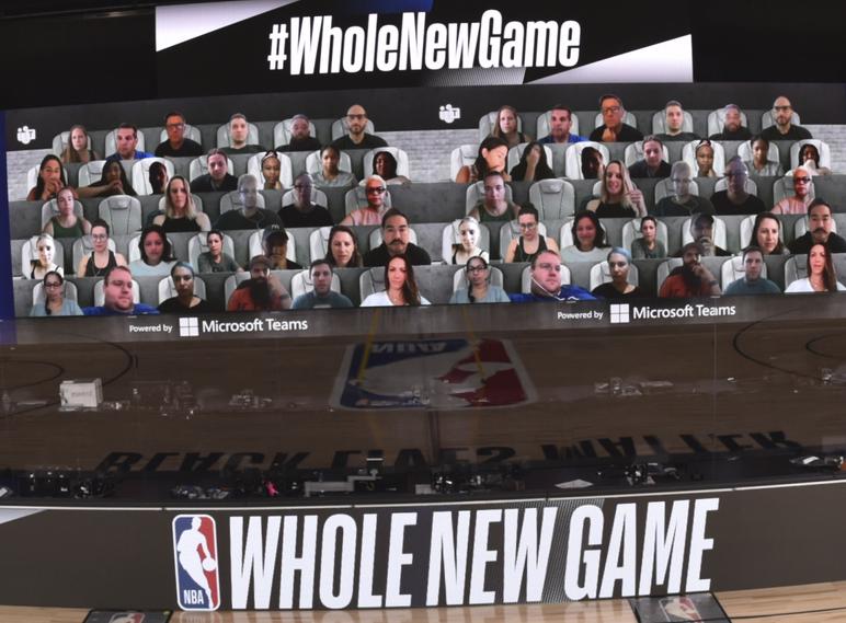 NBA returns with message from a bubble