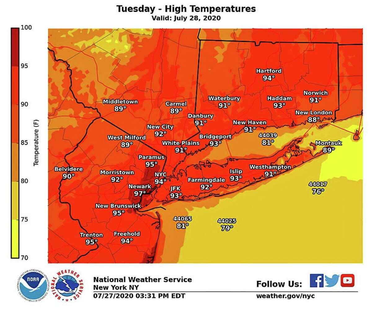 New record-high temperature set in CT as heat continues