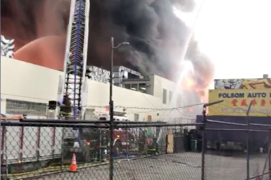 5-alarm structure fire in San Francisco sends flames and smoke into sky ...