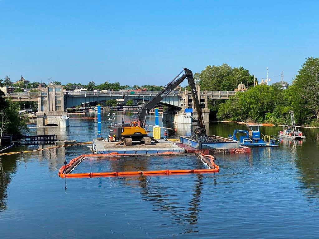River dredging remediation of contamination wrapping up