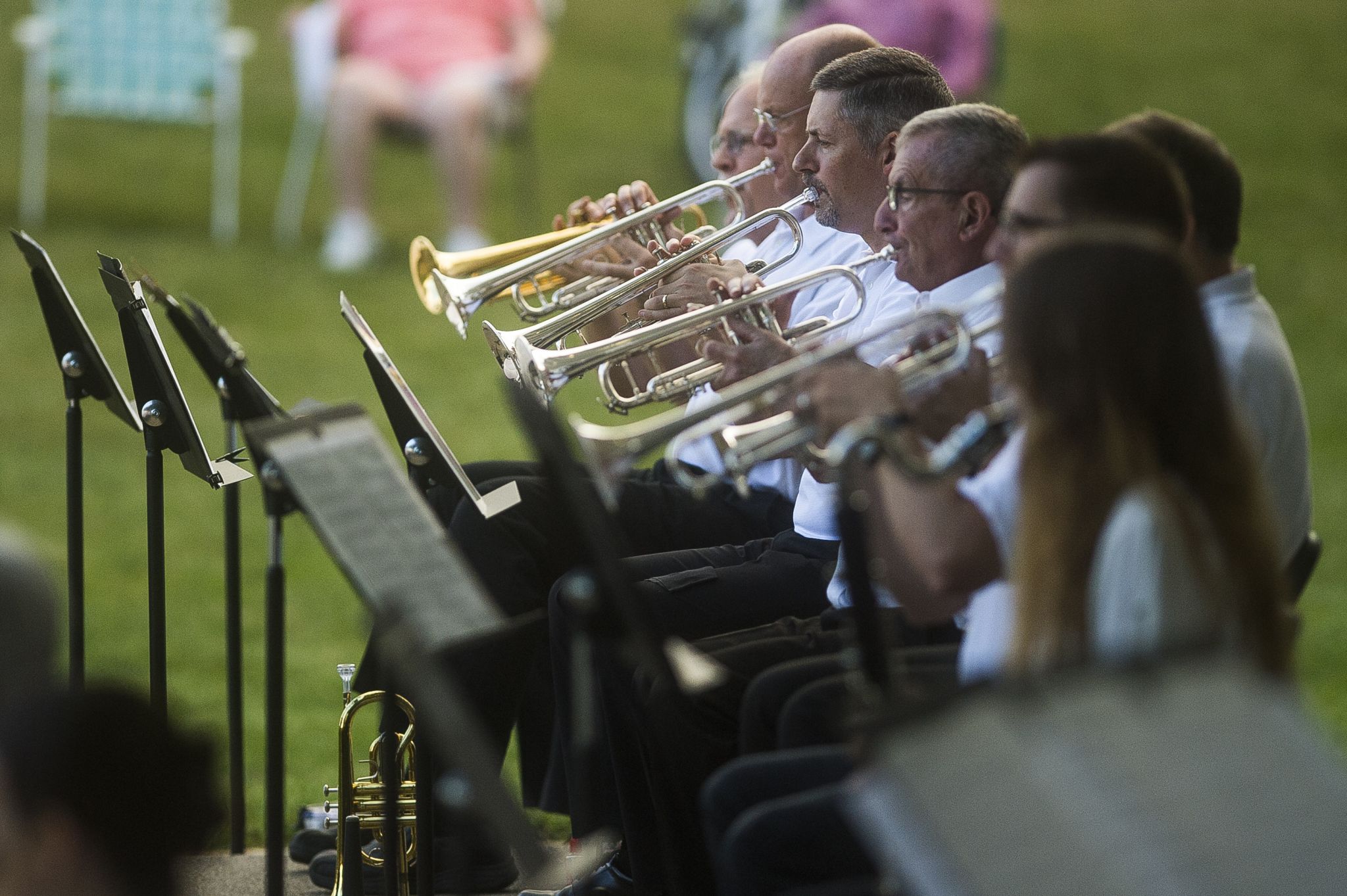 Chemical City Band performs at Nicholson-Guenther Band Shell in Central ...