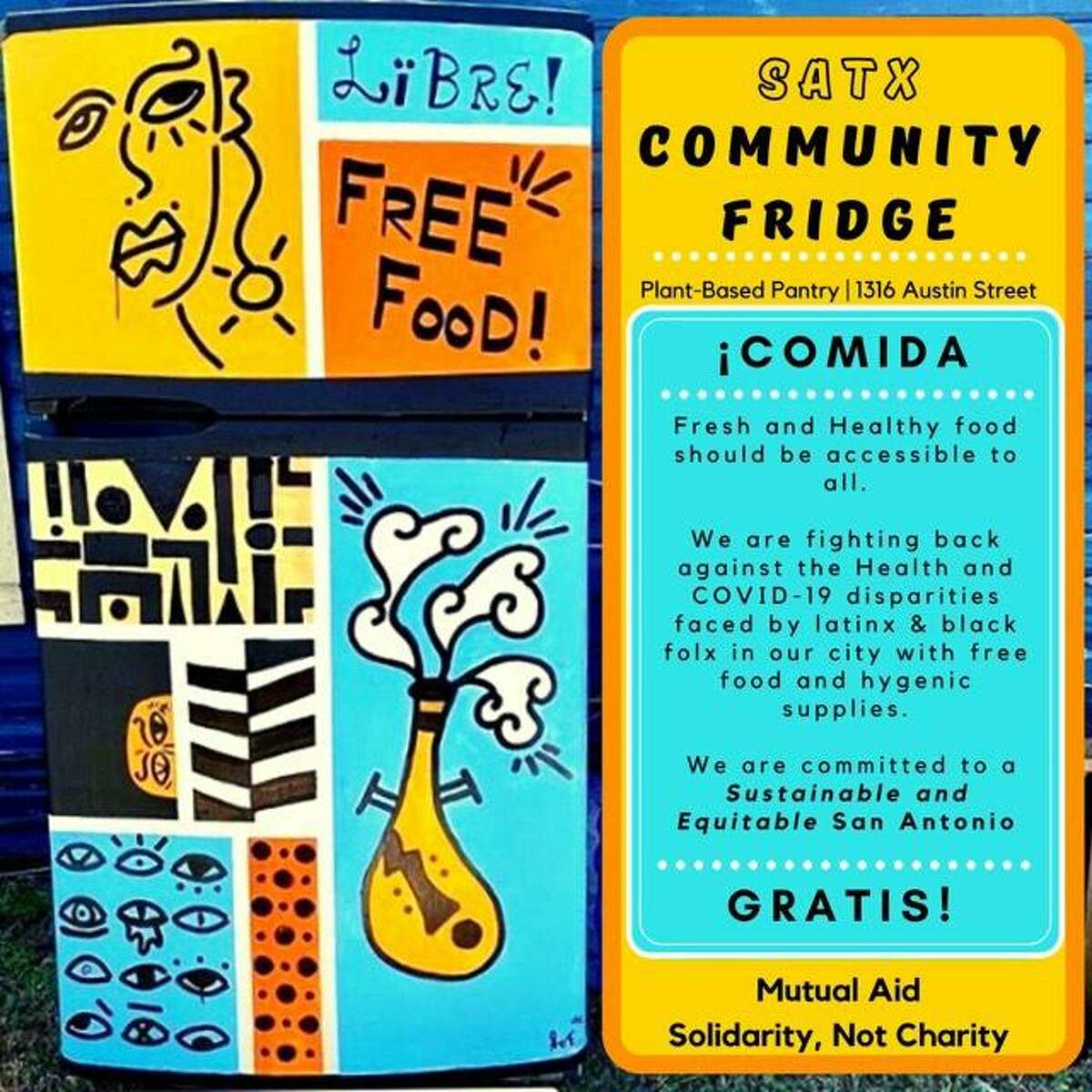 Downtown community fridge offers free fresh goods for those in need