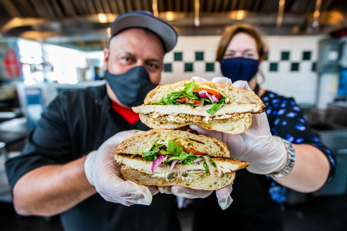 KRBE’s Roula Christie debuts ‘Roula’s Greek Getaway’ sandwich at Antone ...