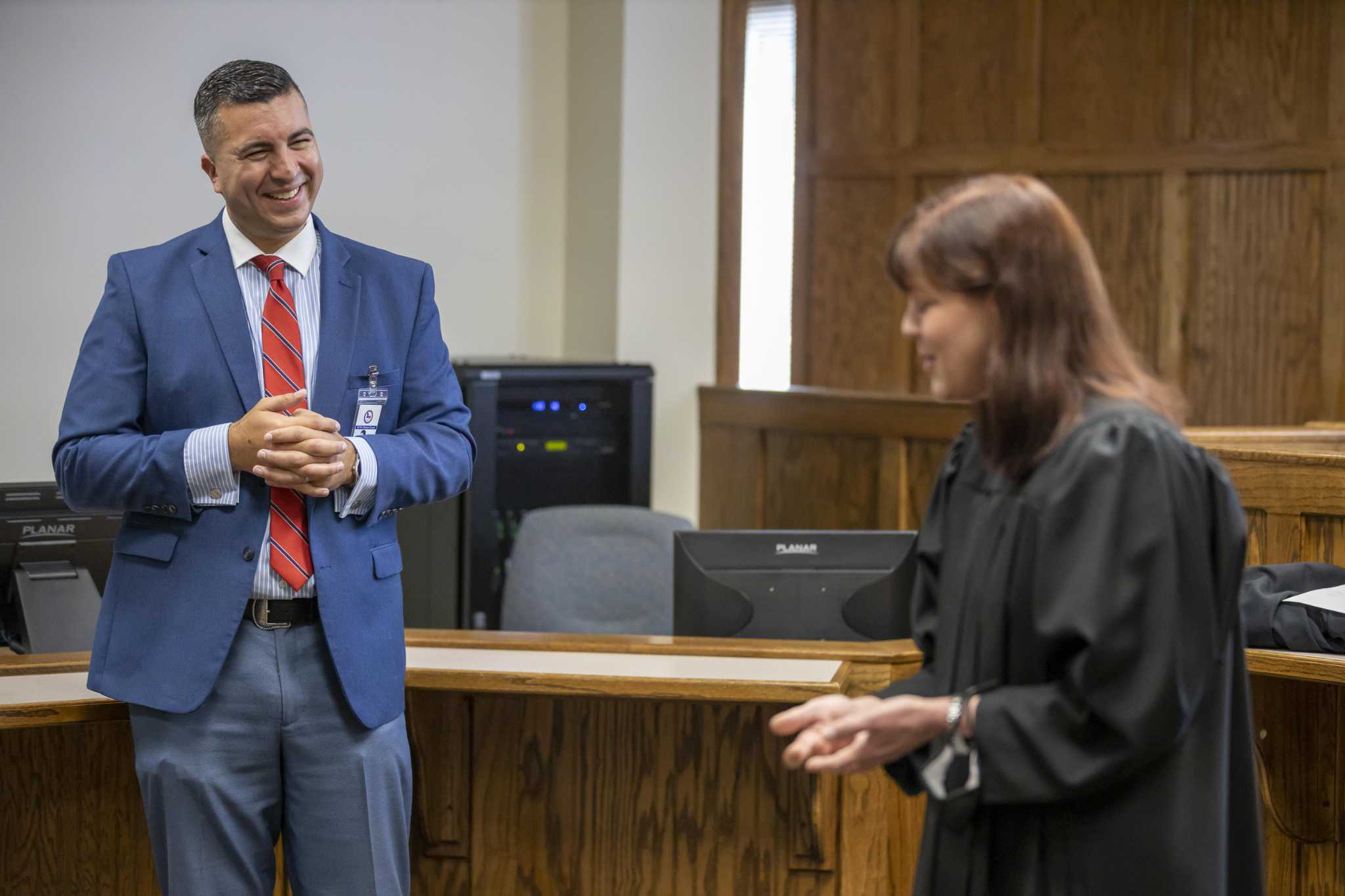 Santini takes interim bench of new 457th state District Court