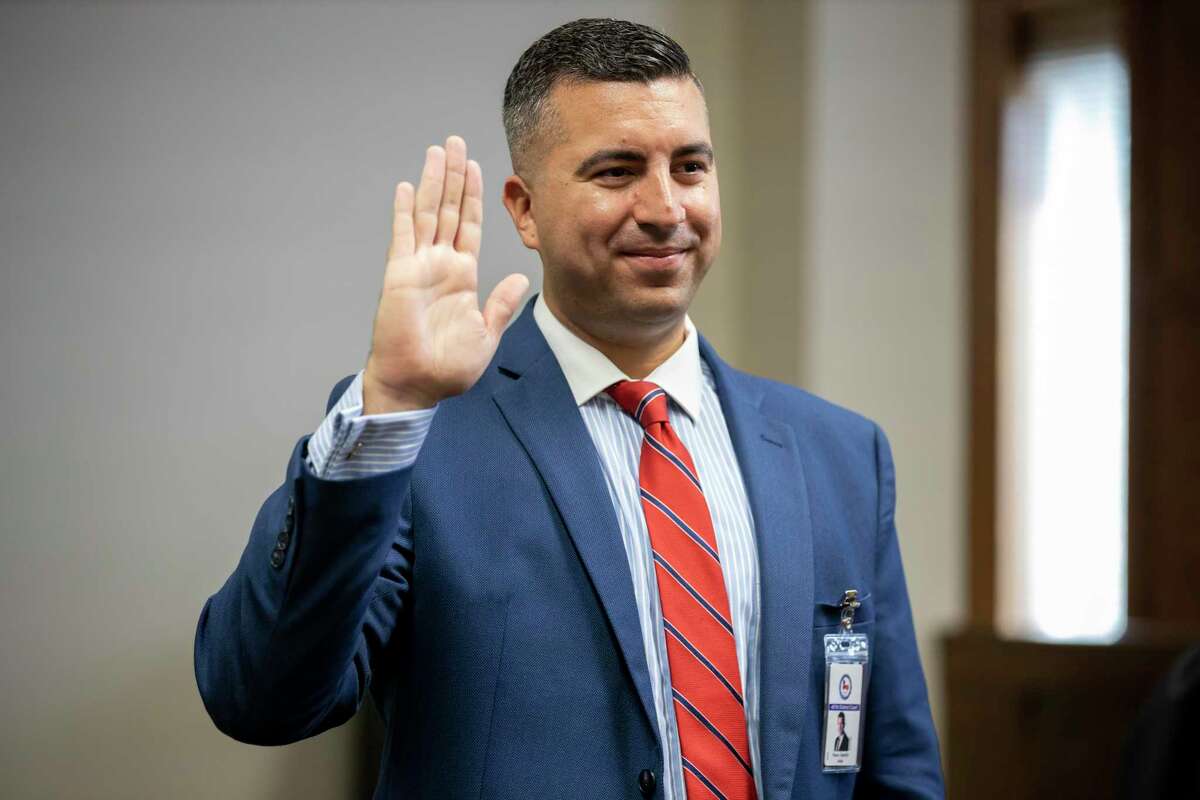 Santini takes interim bench of new 457th state District Court