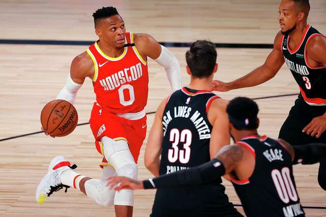 Rockets' Russell Westbrook to miss at least first few playoff games ...