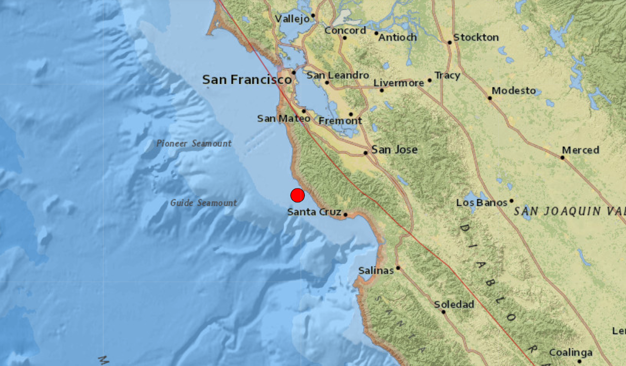 Magnitude-3.2 earthquake rattles Santa Cruz Area