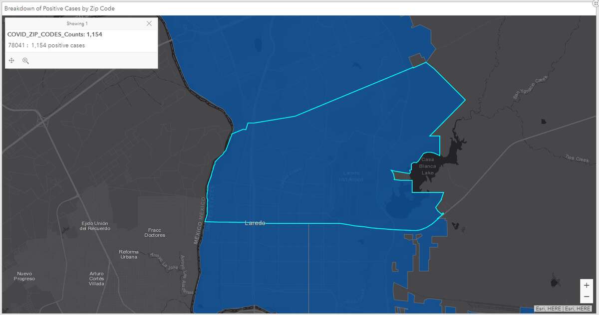 UPDATED: Coronavirus cases in Laredo by zip code