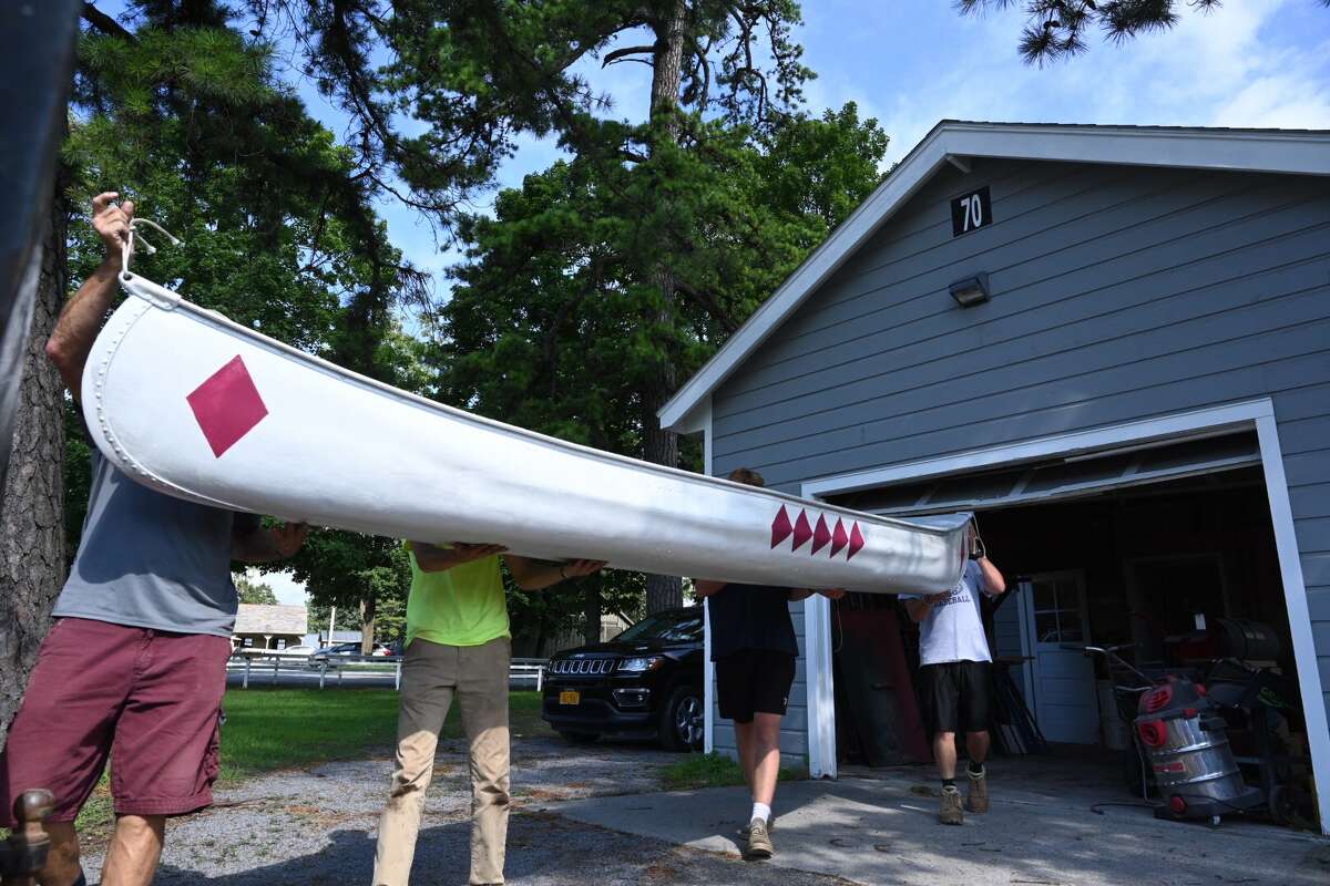 This year's Travers Canoe dedicated to Saratoga horse Tiz the Law