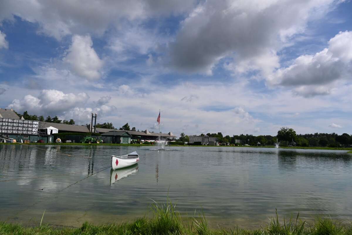 This year's Travers Canoe dedicated to Saratoga horse Tiz the Law