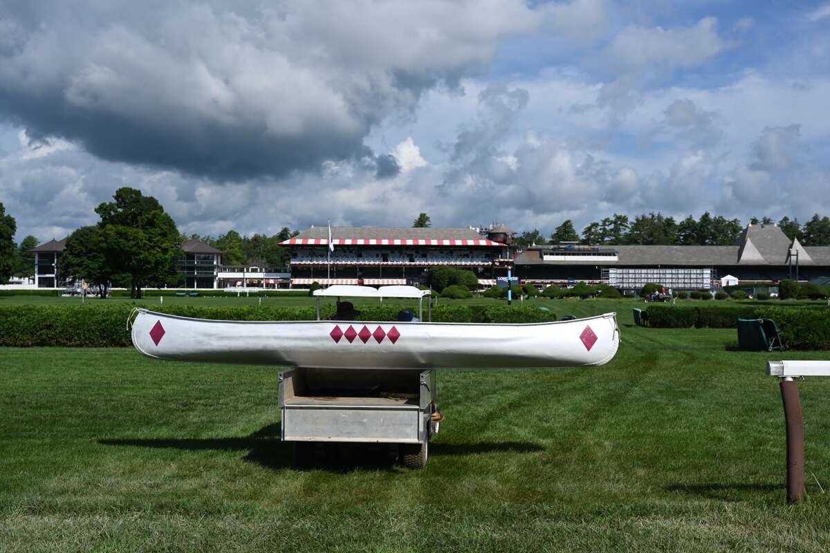 This year's Travers Canoe dedicated to Saratoga horse Tiz the Law