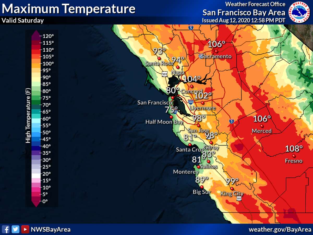 Heat wave in store for Bay Area this weekend