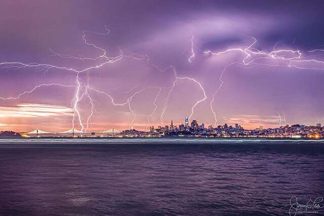 See the most stunning Bay Area lightning storm photos from this weekend