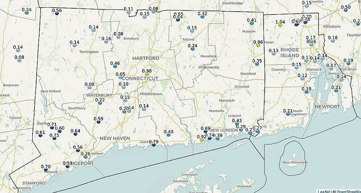 Nearly an inch rainfall helps ease dry conditions in parts of CT