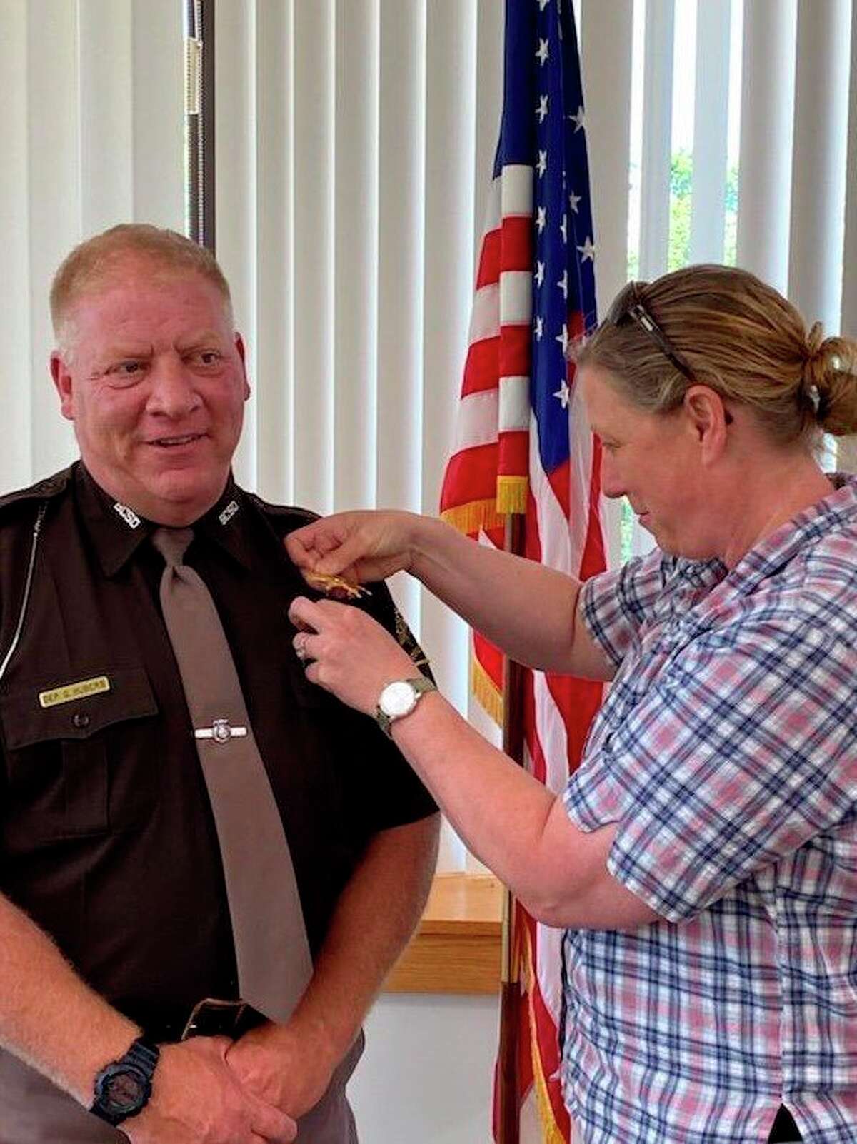 Hubers sworn in as new undersheriff
