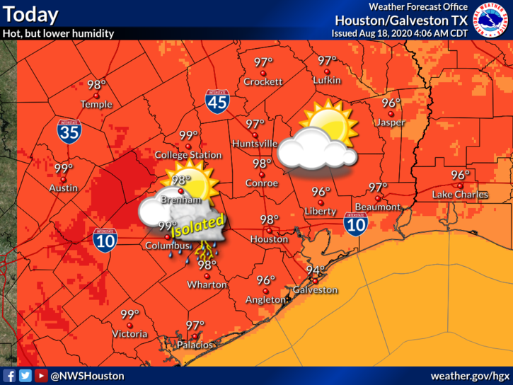 Everything you need to know Houston weather: Aug. 18, 2020