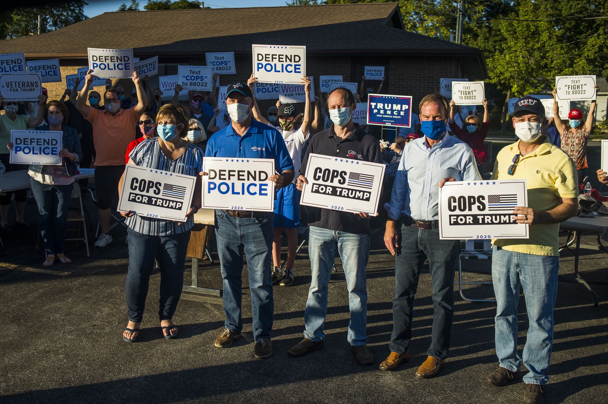 Photos: Cops for Trump MAGA Meet-Up in downtown Midland