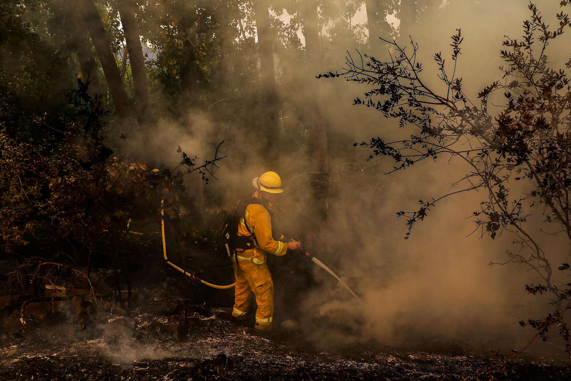4 dead as firefighters are overwhelmed by 3 massive Bay Area wildfires