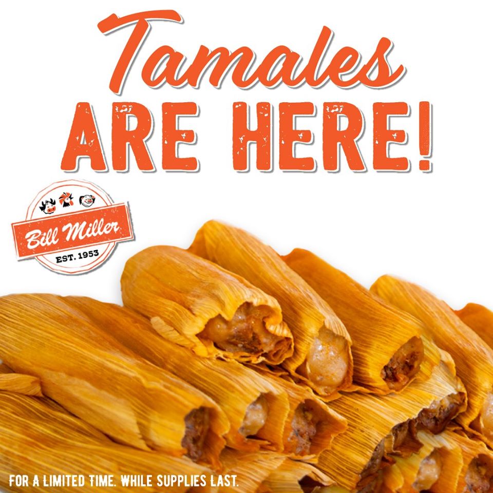 Bill Miller Bar-B-Q brings back 'taste of the holidays' with tamales ...