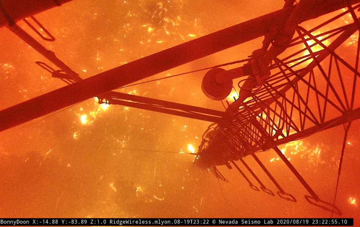 See the exact moment 3 California wildfire cameras were consumed by flames