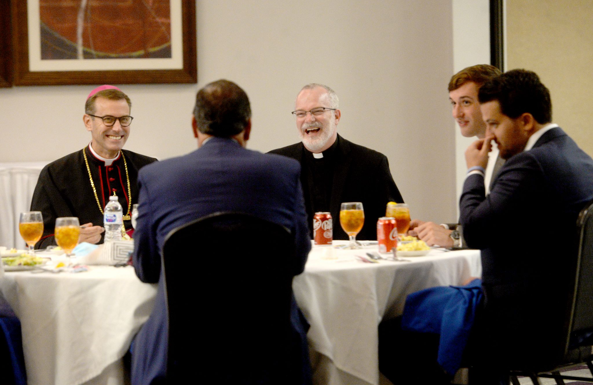 Bishop-elect, others gather for luncheon before ordination
