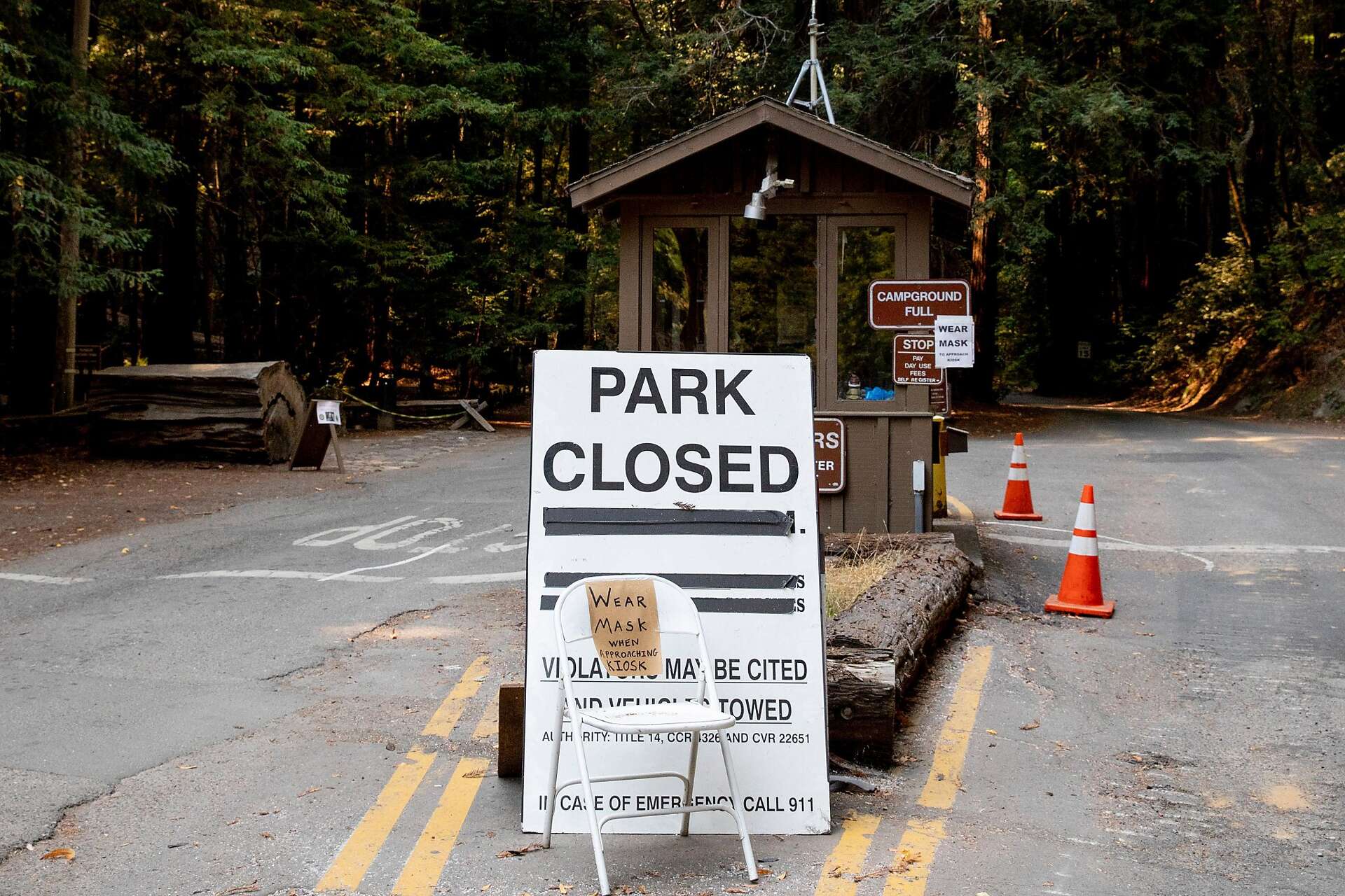 As fires race out of control, Big Basin redwoods burn, giant trees at ...