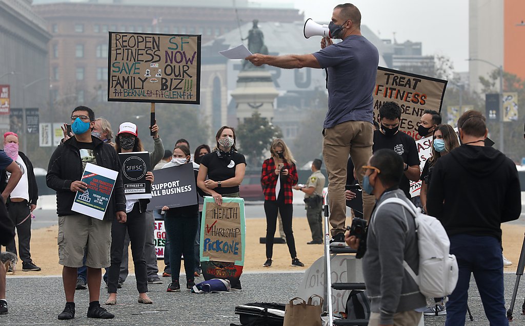 SF business owners protest for immediate relief, coronavirus reopening plan