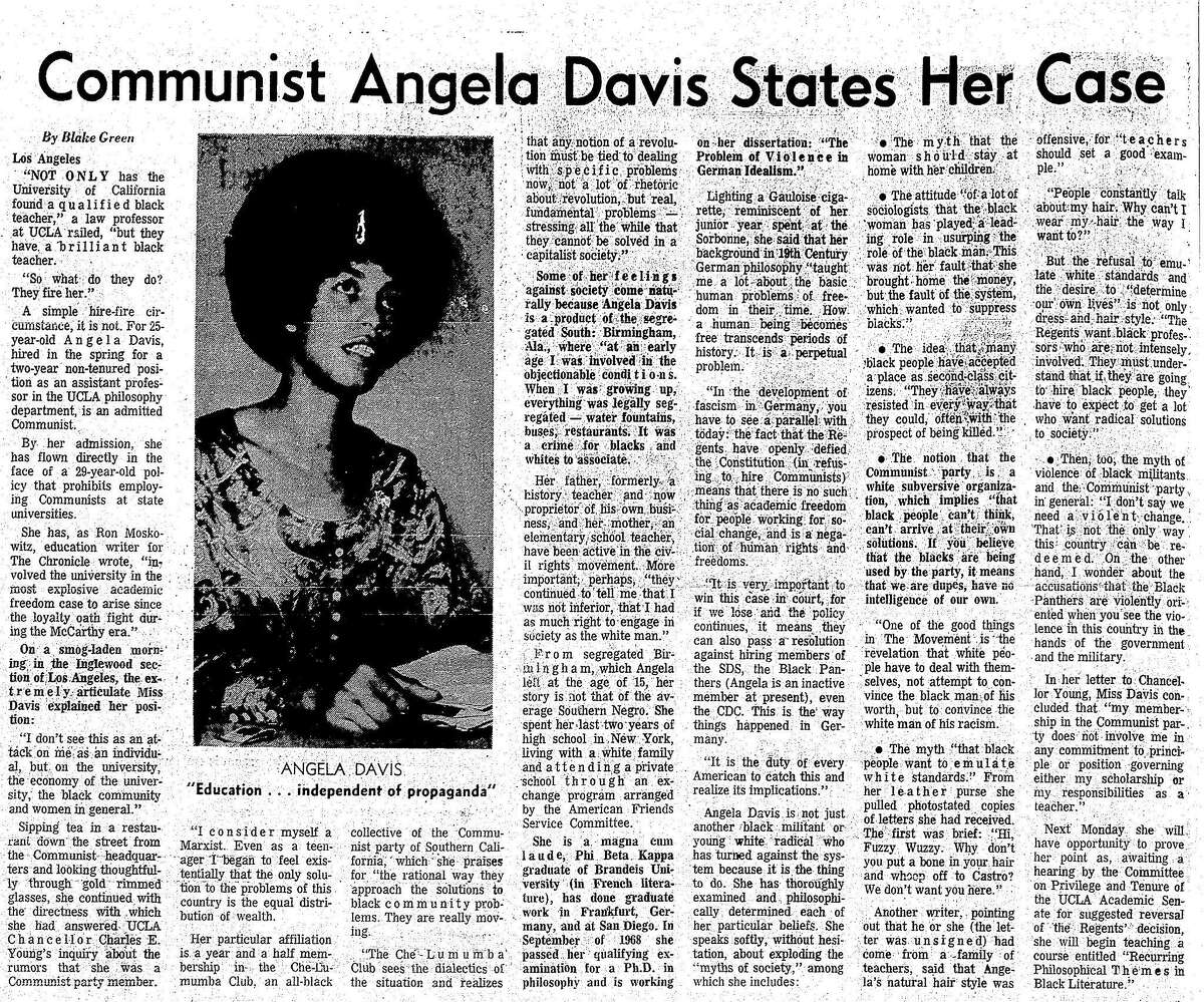 Angela Davis’ early California days — before and after her infamous trial