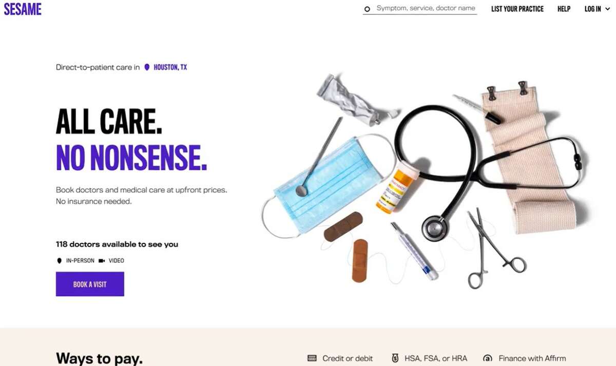 Sesame, a new direct-to-patient marketplace, opens in Houston